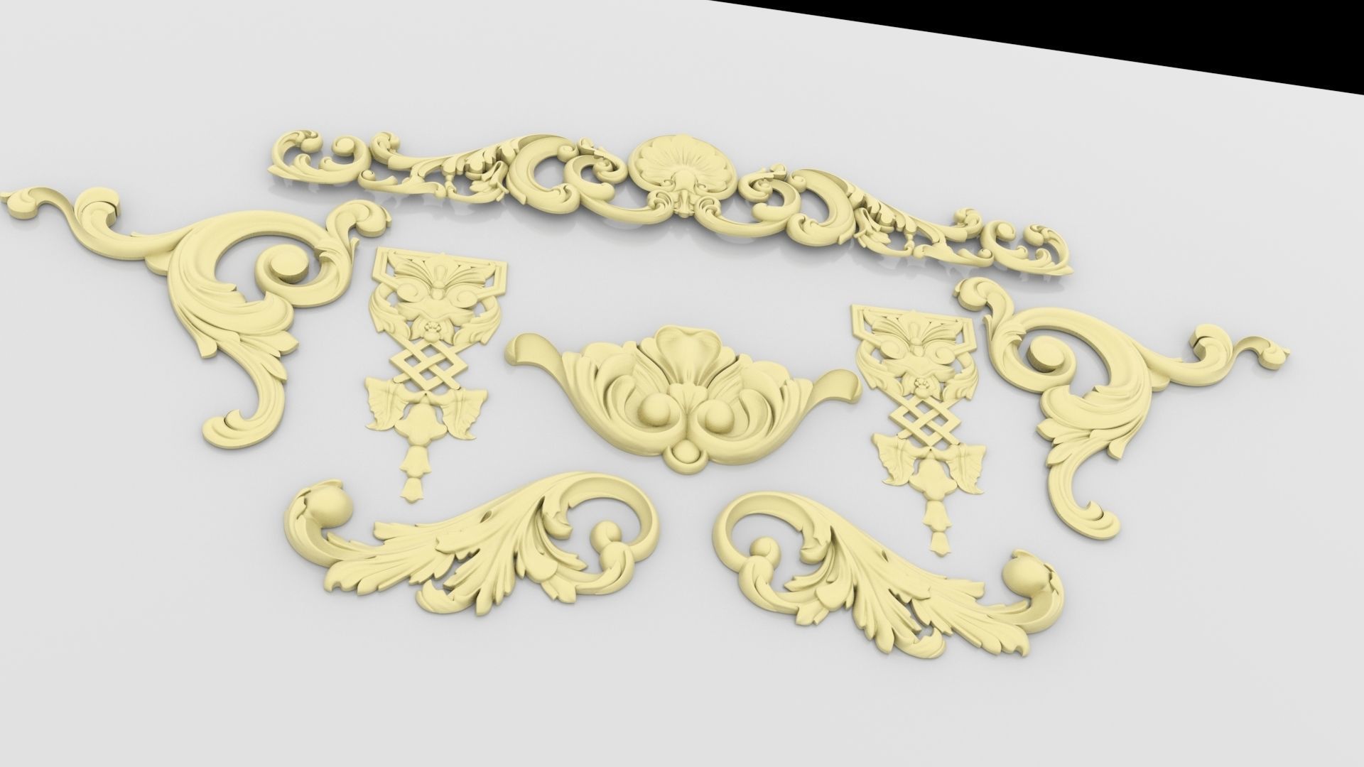 Engraving Collection for Decor 3D model 3D printable | CGTrader