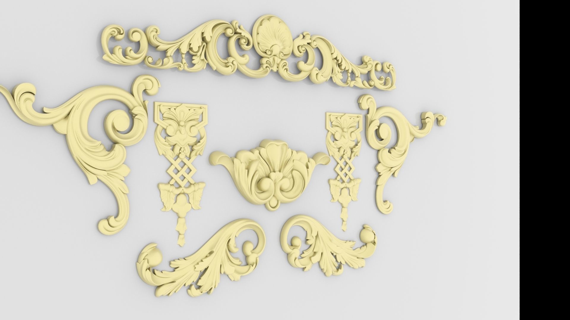 Engraving Collection for Decor 3D model 3D printable | CGTrader