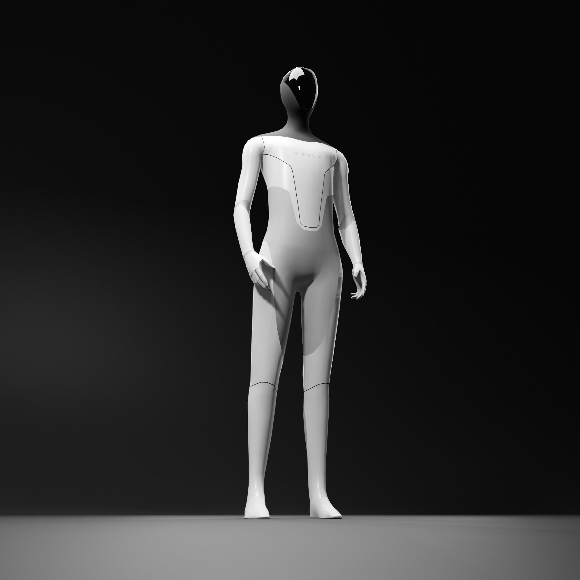 3D model Tesla Bot Low Poly VR / AR / low-poly | CGTrader