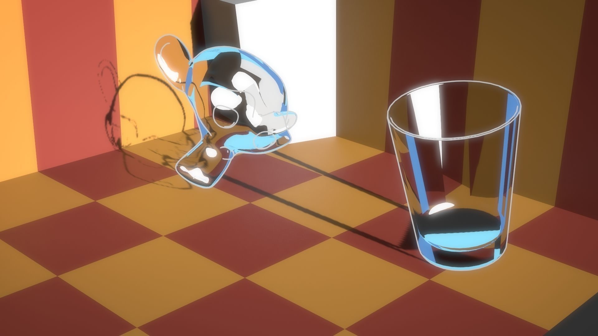 For Anime In Blender - Simple Glass Shader free 3D model animated ...