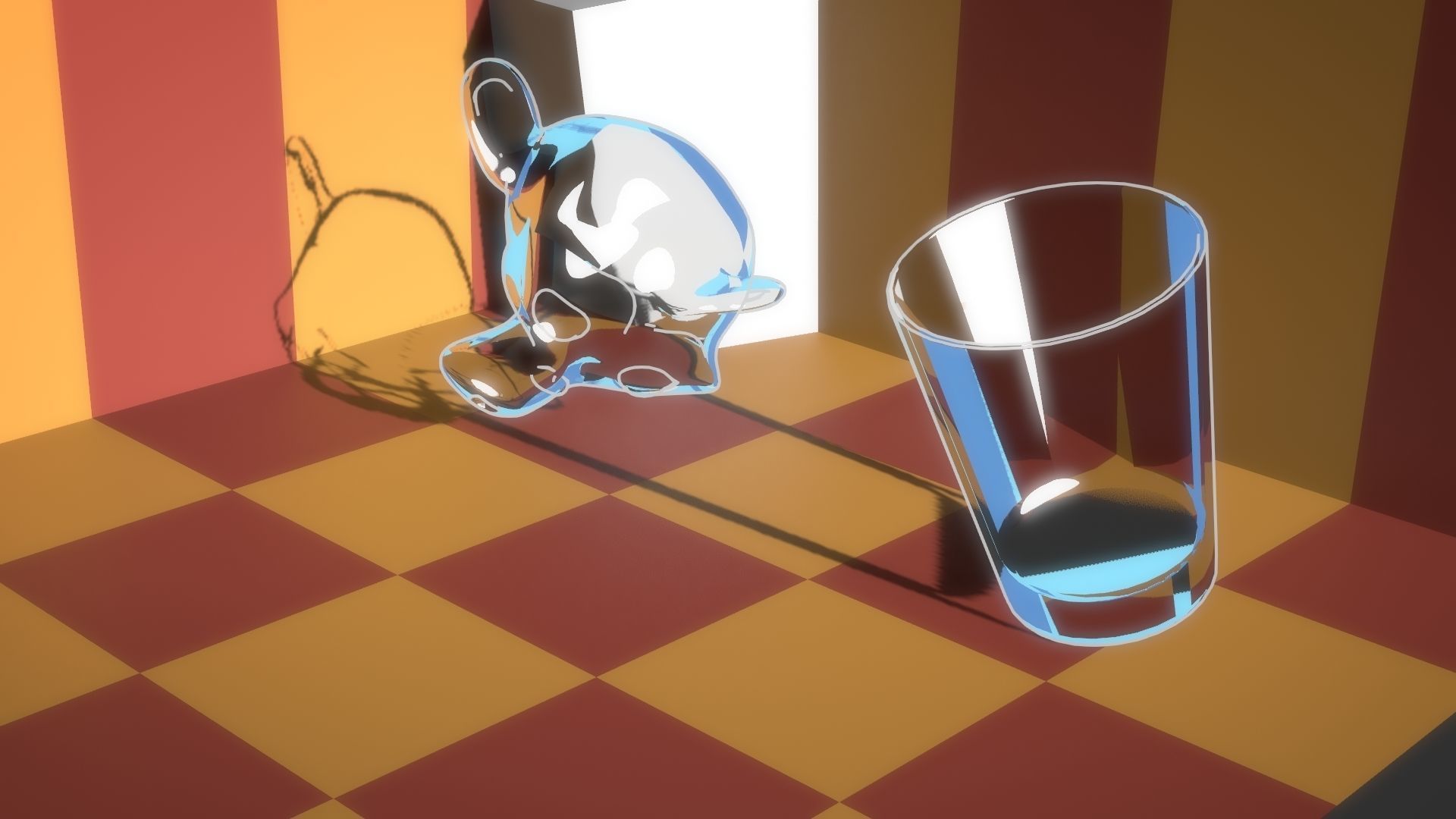 For Anime In Blender - Simple Glass Shader free 3D model animated ...