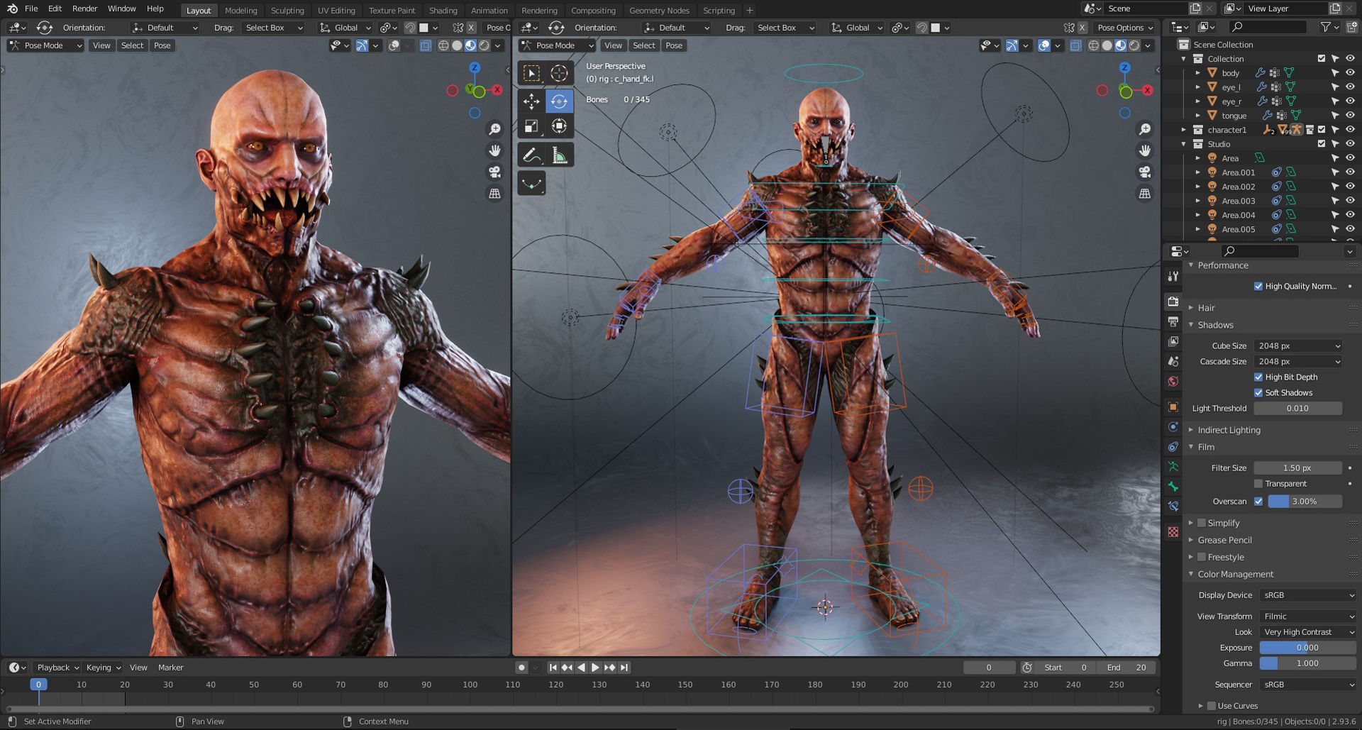 3D model Yasm Creature - Game Ready VR-AR low-poly for Unreal and Unity ...
