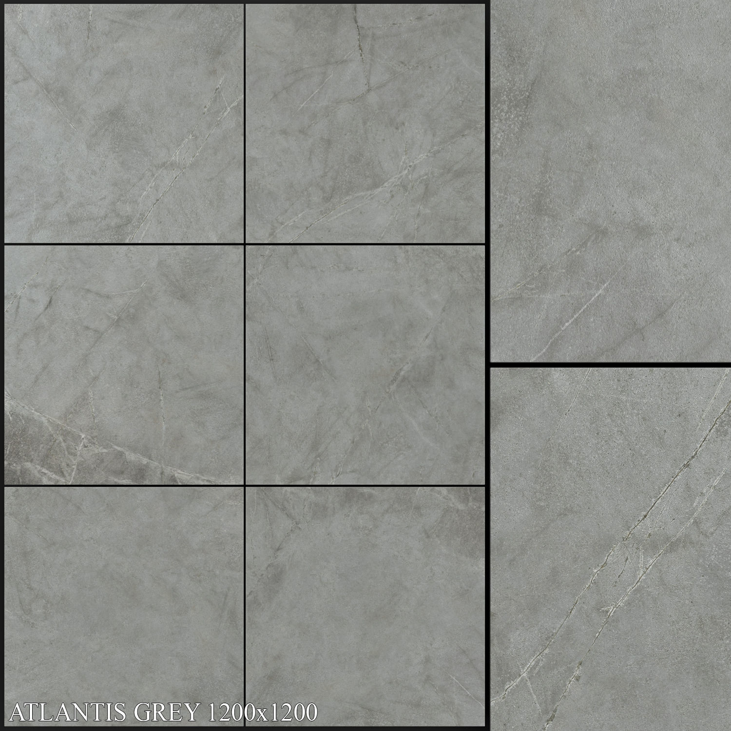 ABK Atlantis Grey 1200x1200 3D model | CGTrader