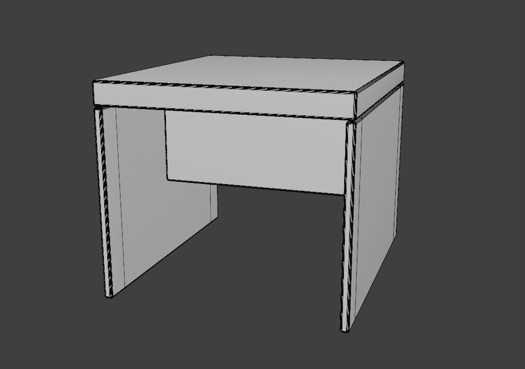 Wooden Tables Low-poly 3D model 3D model | CGTrader