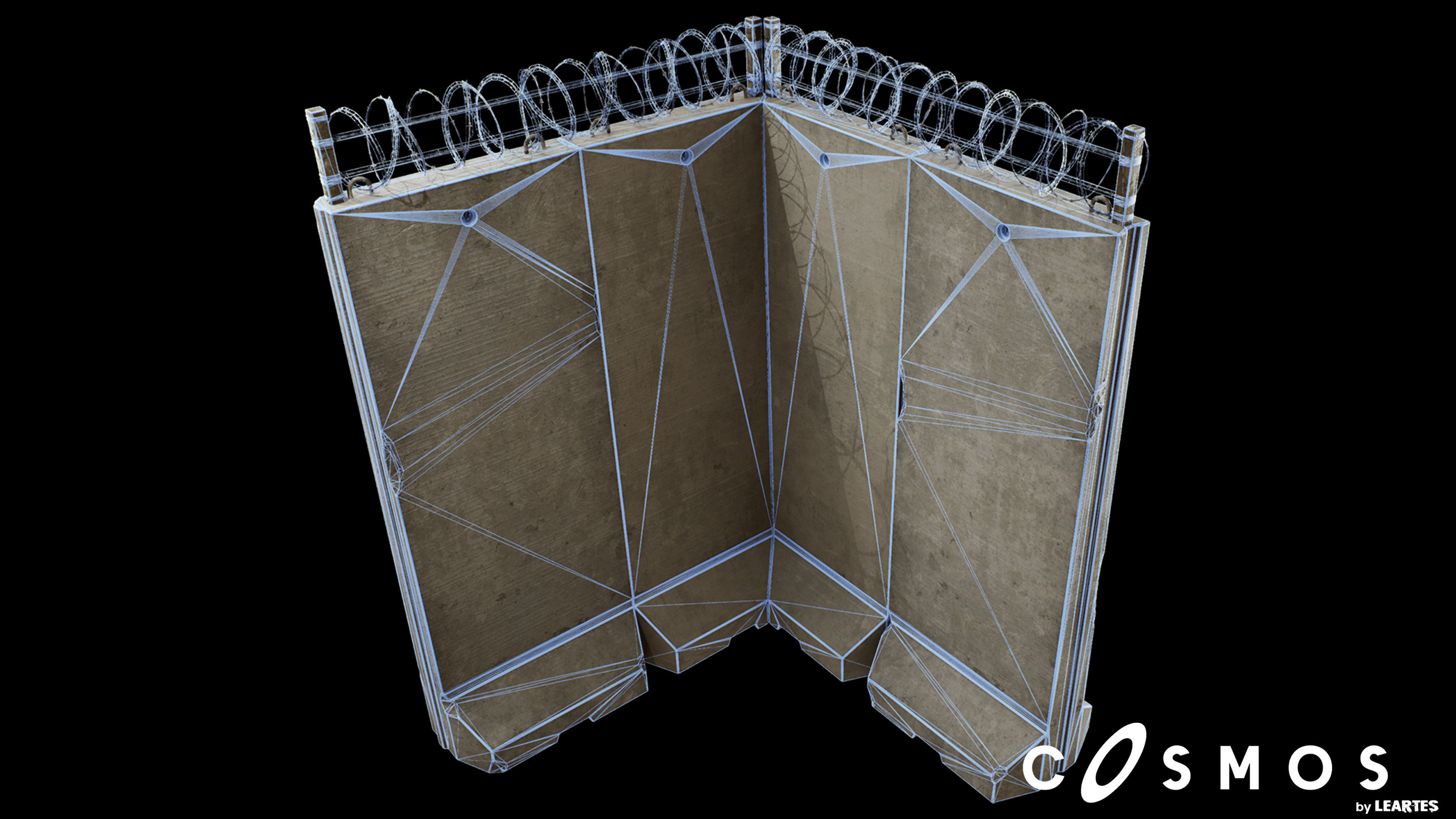 3D model Military Module Wall Corner VR / AR / low-poly | CGTrader