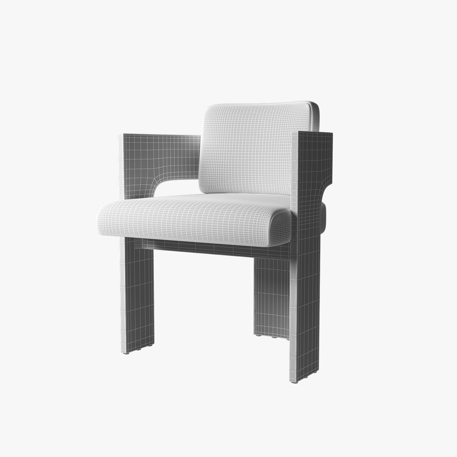 C Back Chair 3D model | CGTrader