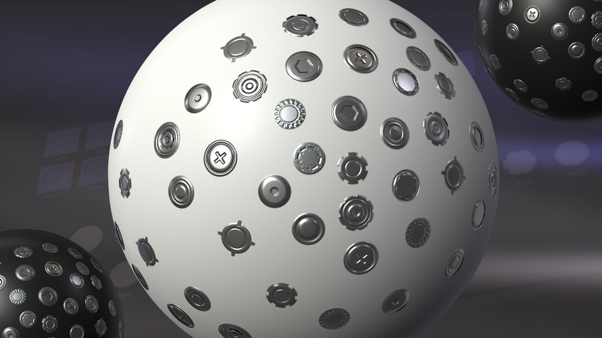 Texture SCI-FI 16 Screw Decal Pack VR / AR / low-poly | CGTrader