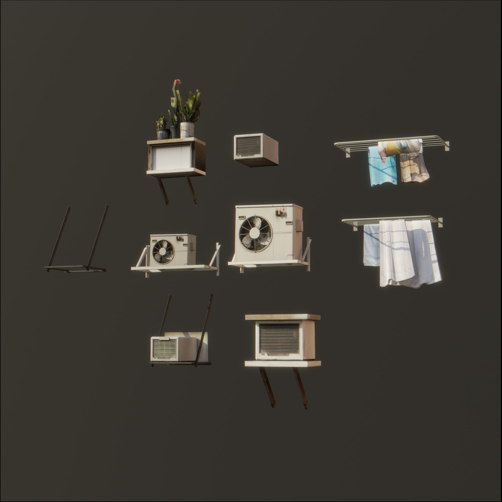 3D model Asia Tower Block Alley Building VR / AR / low-poly | CGTrader