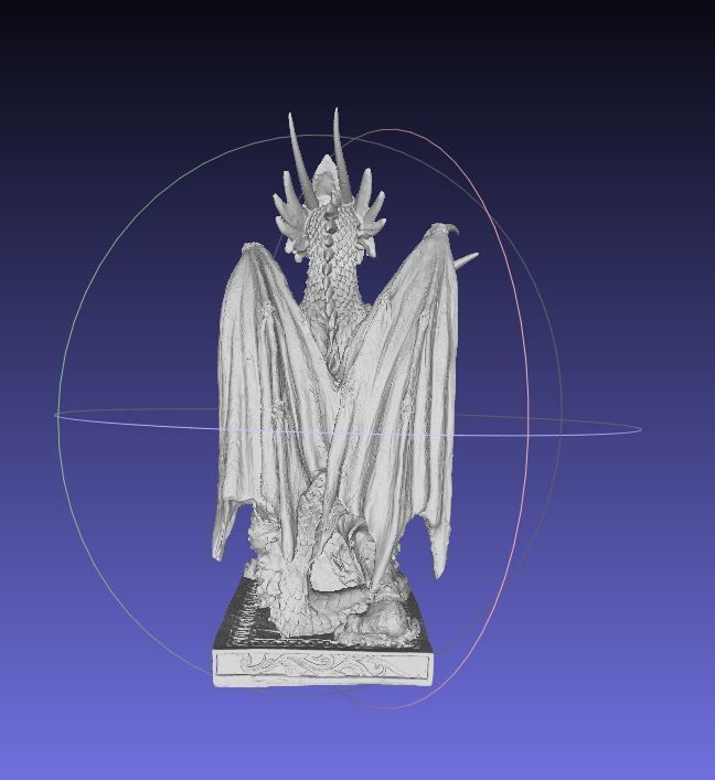 3D printable and realistic Dragon Statue model 3D model 3D printable ...