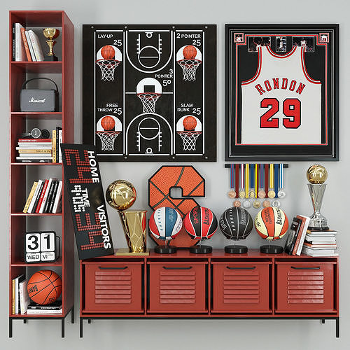 Sports Set 3D model | CGTrader