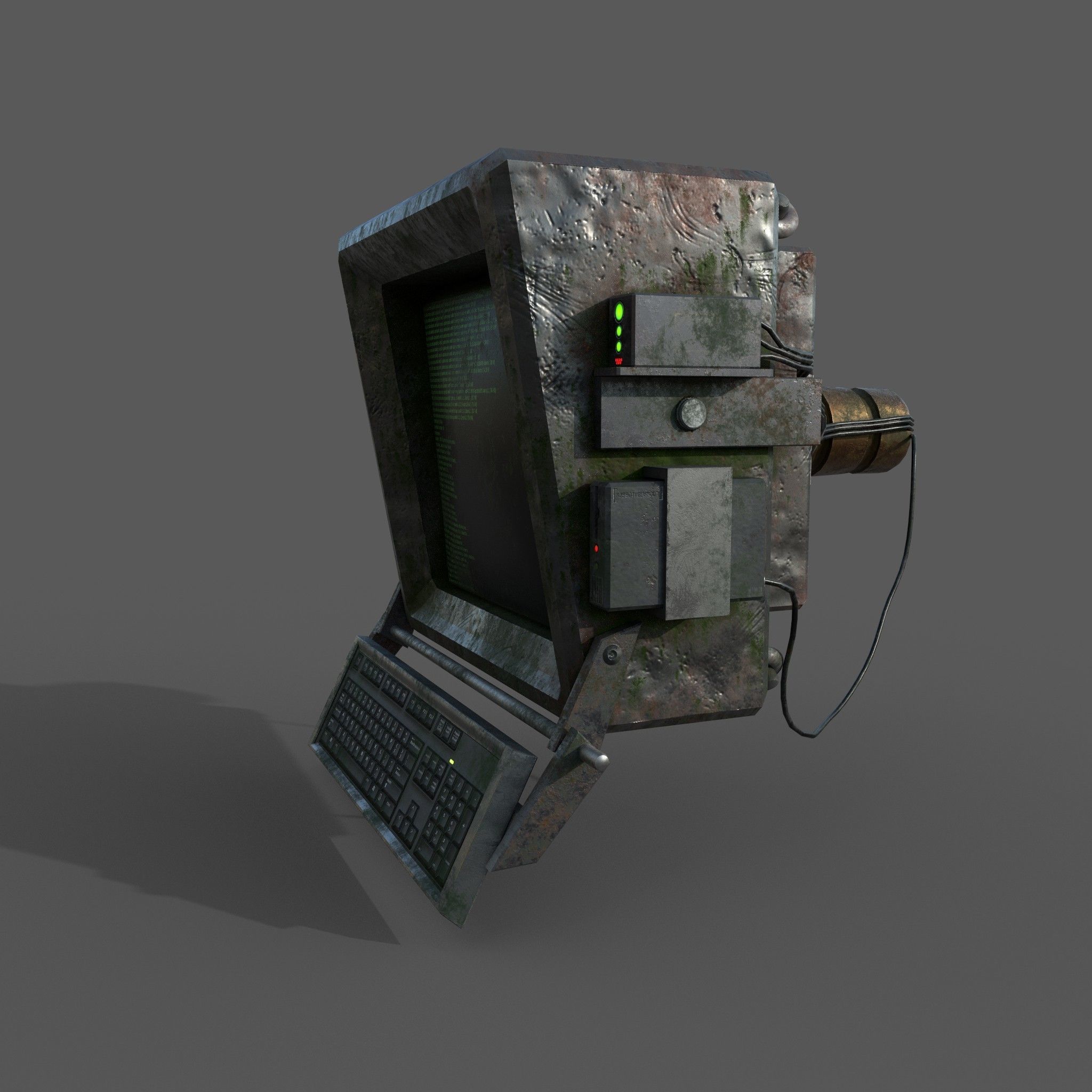 3D model Cyberpunk PC old computer VR / AR / low-poly | CGTrader