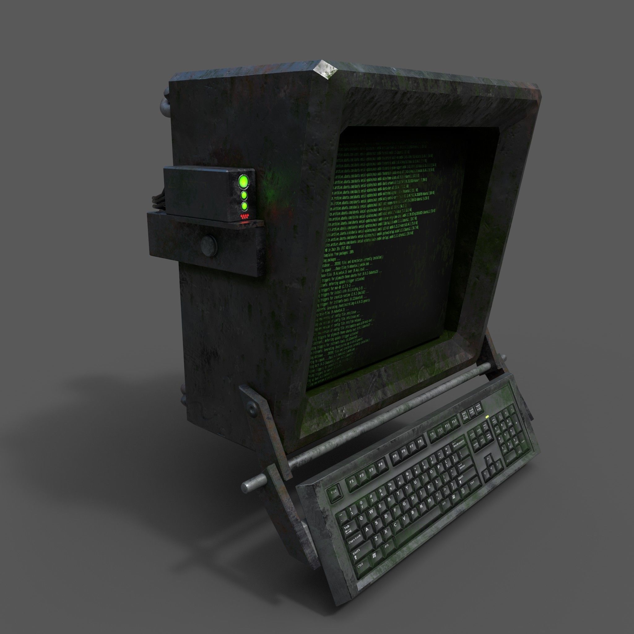3D model Cyberpunk PC old computer VR / AR / low-poly | CGTrader