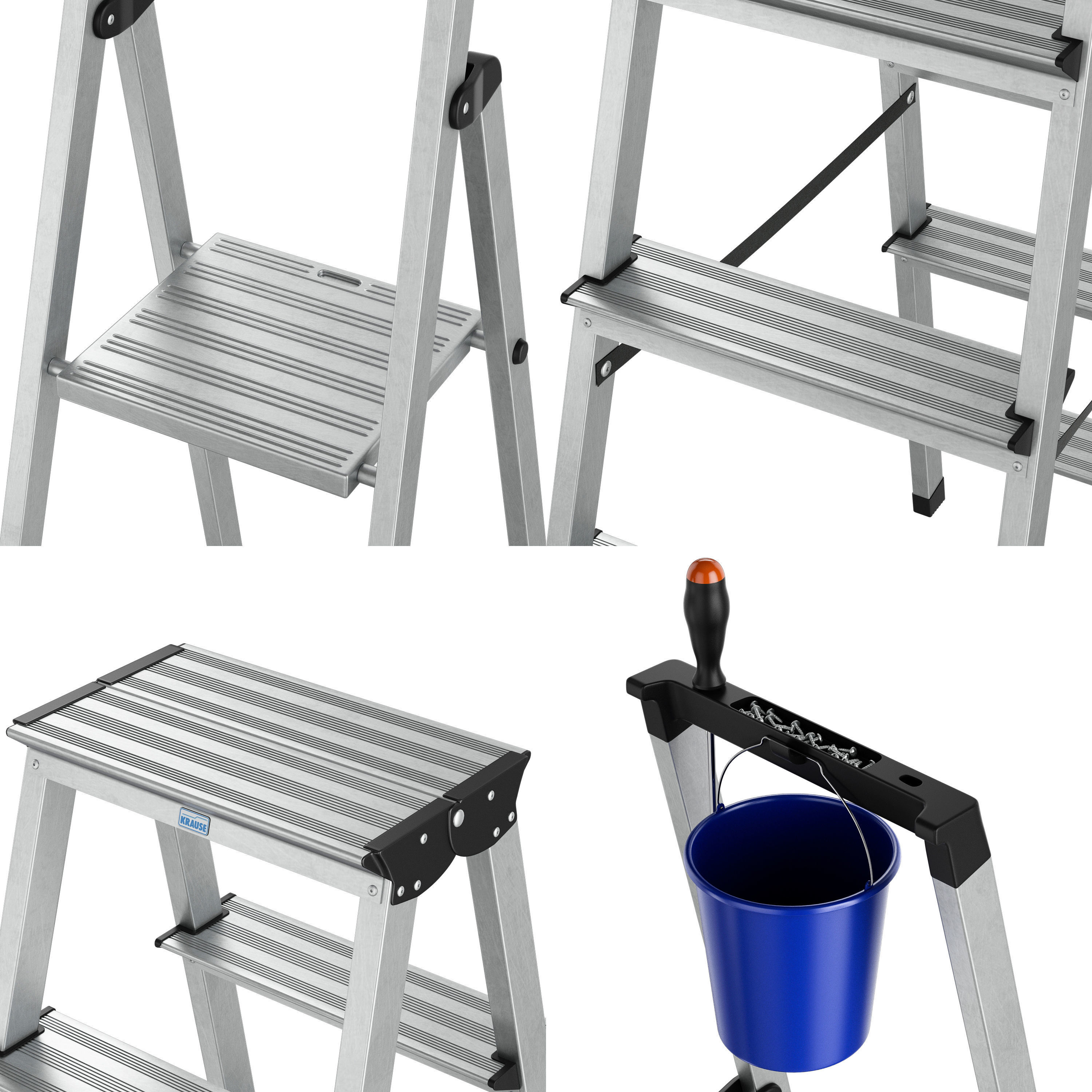 Step ladders set KRAUSE 3D model | CGTrader