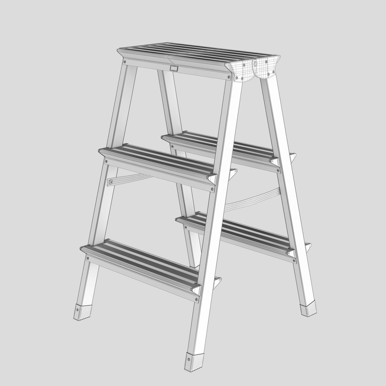 Step ladders set KRAUSE 3D model | CGTrader