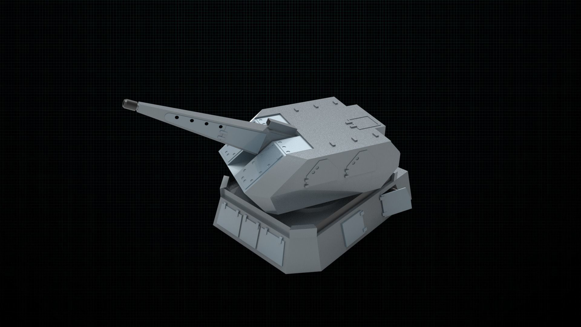 Rheinmetall Oerlikon Millennium Gun 3D model | CGTrader