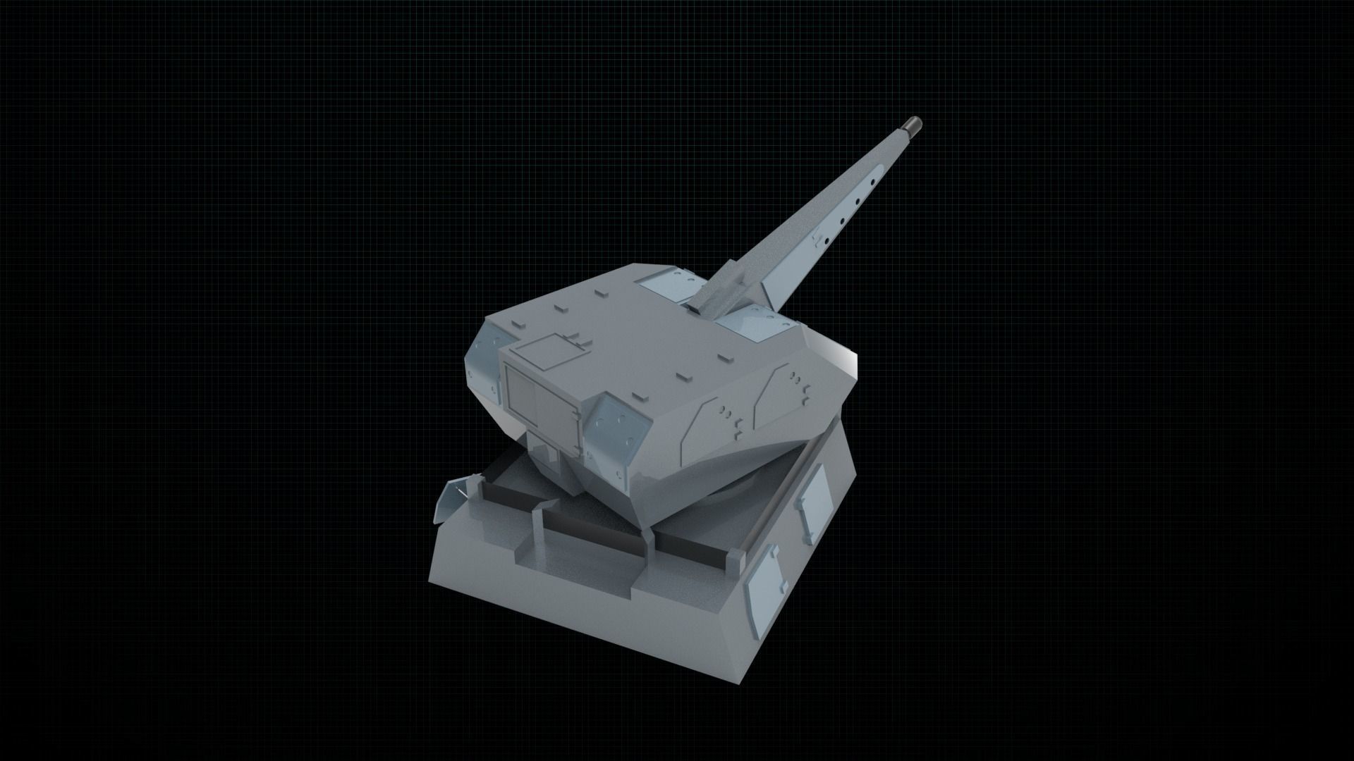 Rheinmetall Oerlikon Millennium Gun 3D model | CGTrader