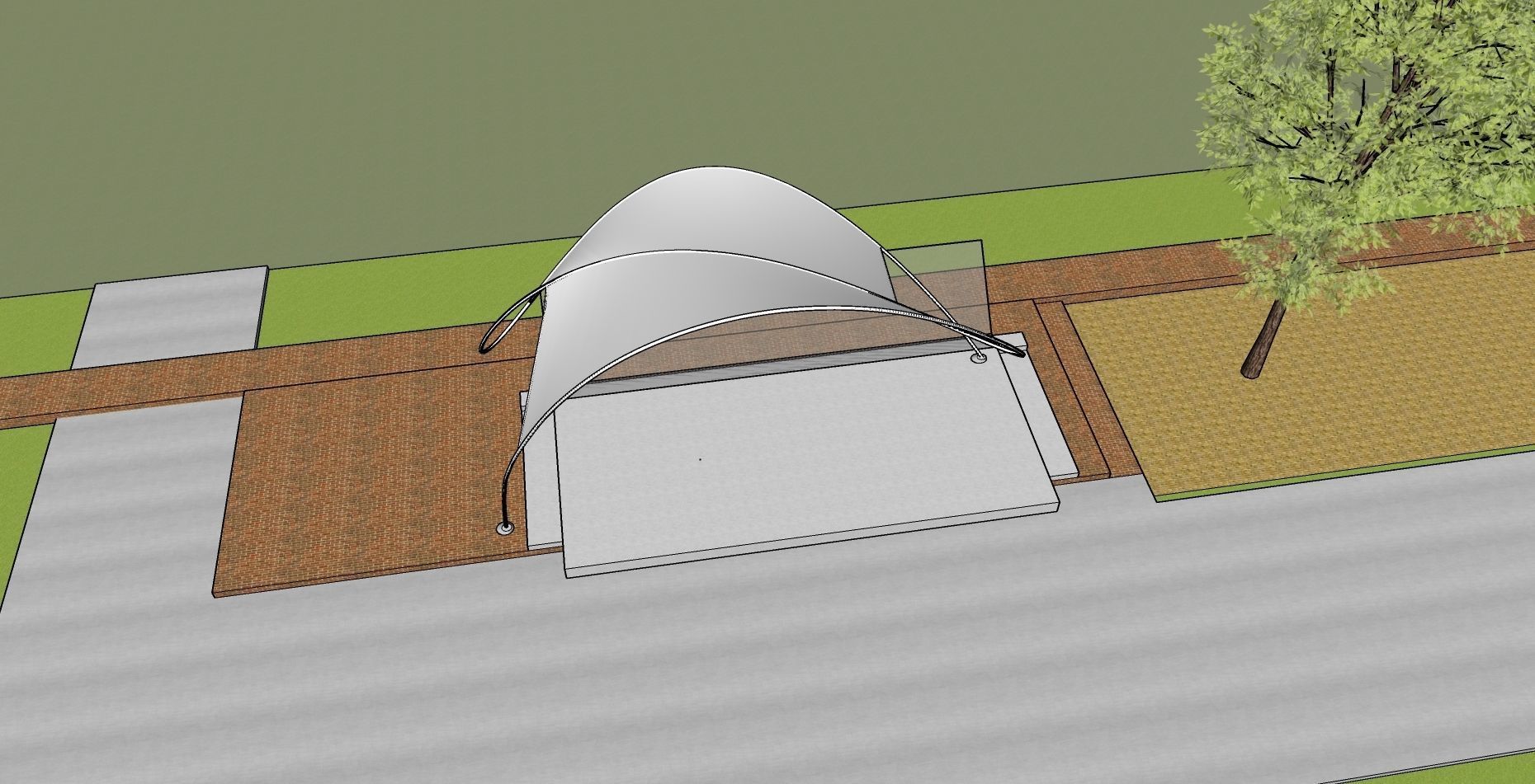 Road Side Shade 3D model | CGTrader