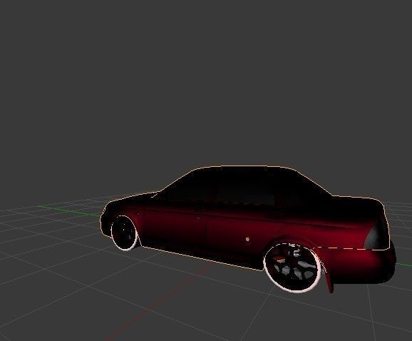 Lada priora custom 3D model | CGTrader