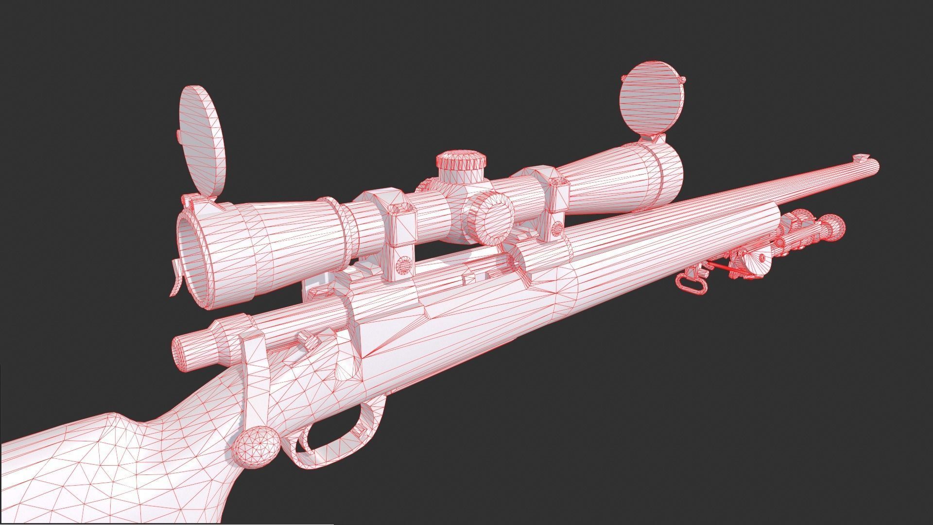3D model M24 - SWS Sniper Rifle VR / AR / low-poly | CGTrader