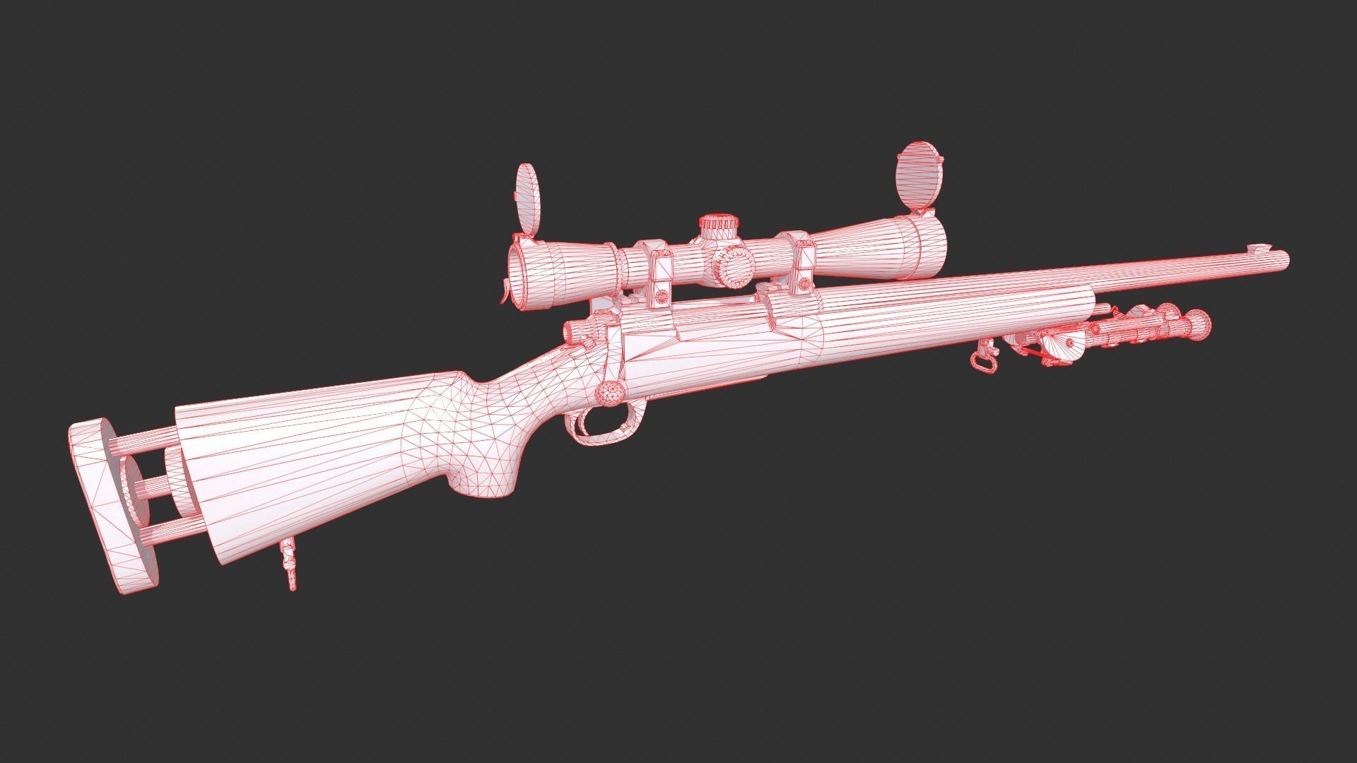 3D model M24 - SWS Sniper Rifle VR / AR / low-poly | CGTrader