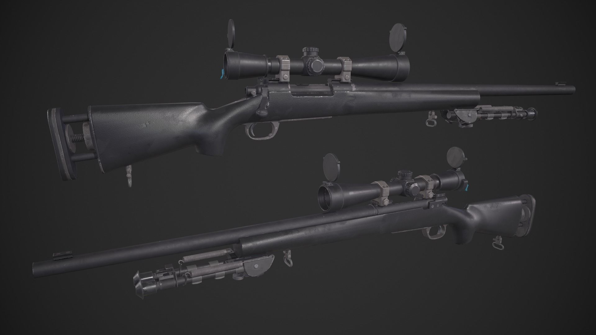 3D model M24 - SWS Sniper Rifle VR / AR / low-poly | CGTrader