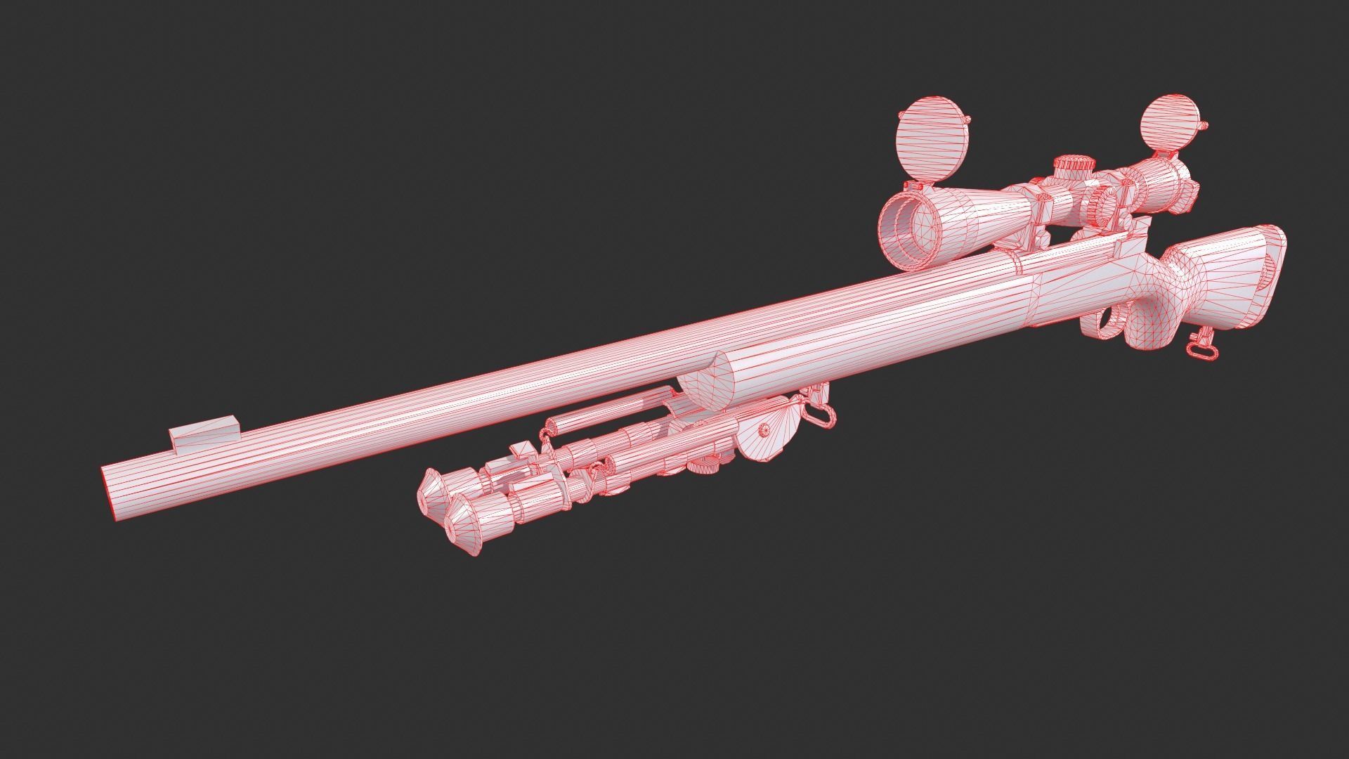 3D model M24 - SWS Sniper Rifle VR / AR / low-poly | CGTrader