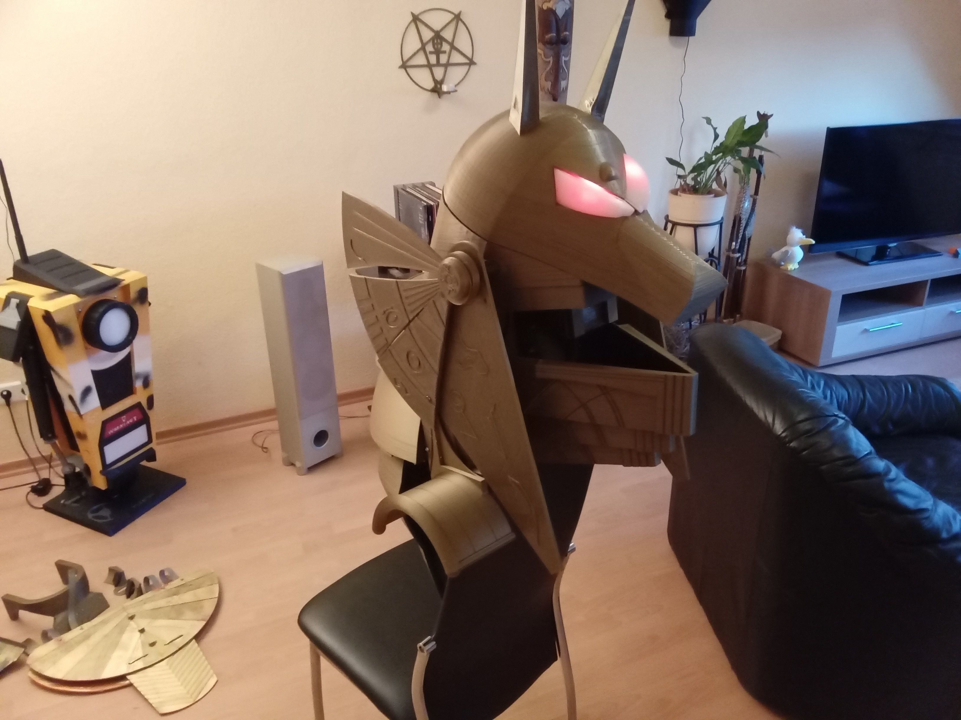 Stargate jaffa anubis helmet 3D model 3D printable | CGTrader