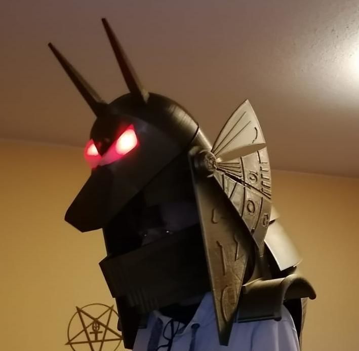 Stargate jaffa anubis helmet 3D model 3D printable | CGTrader