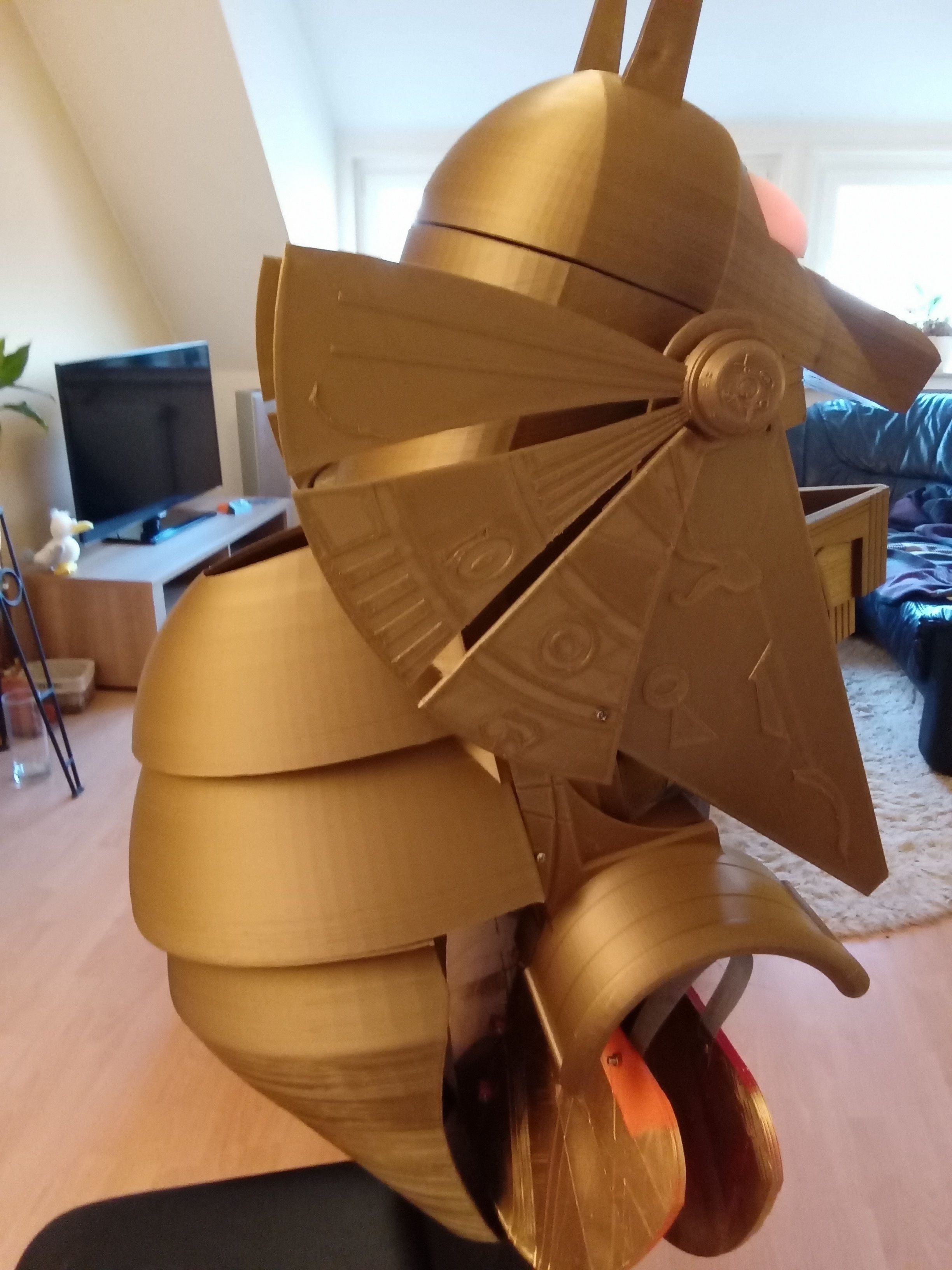 Stargate jaffa anubis helmet 3D model 3D printable | CGTrader