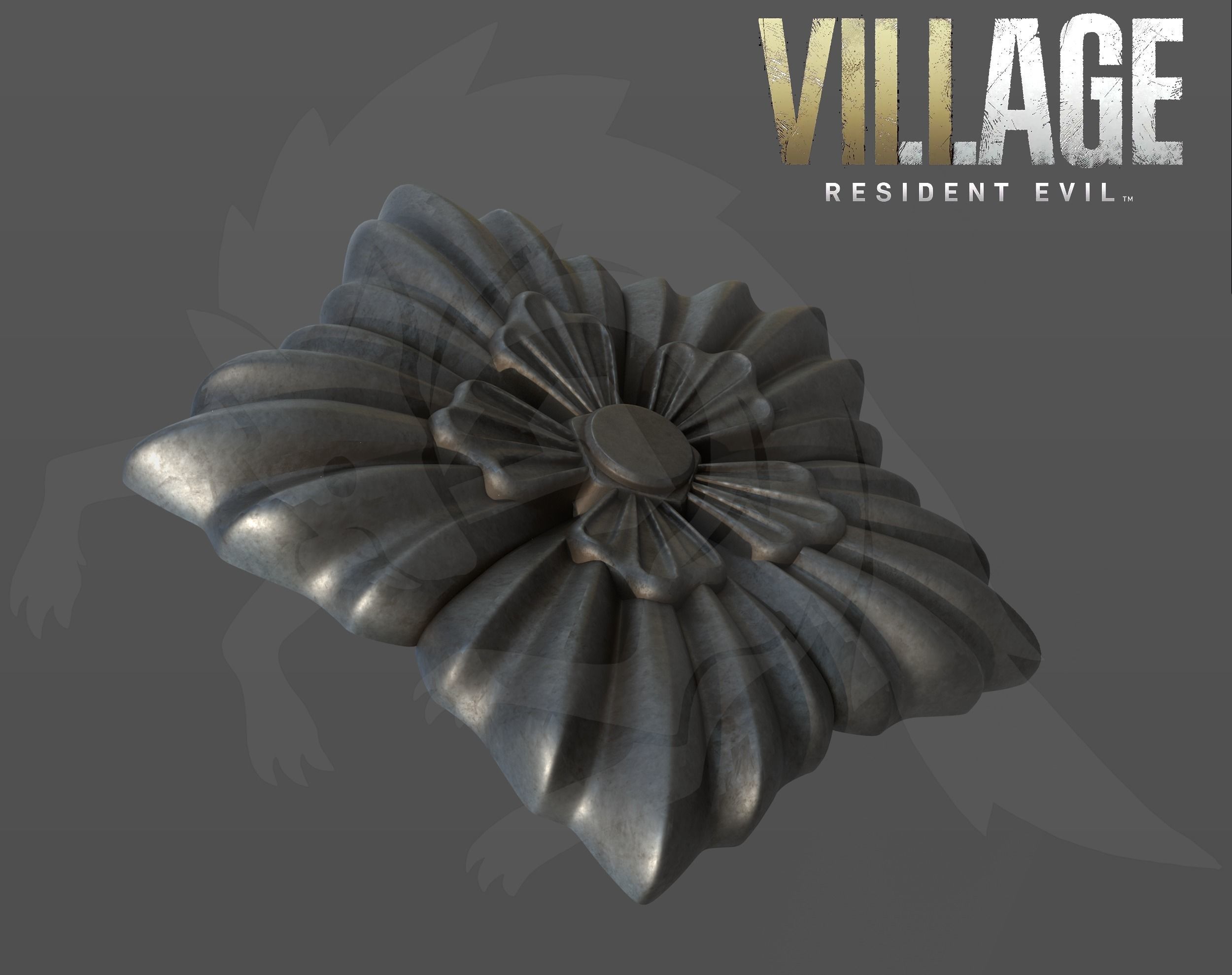 RESIDENT EVIL VILLAGE 3D MODEL DIMITRESCU FLOWER PIN 3D model 3D ...