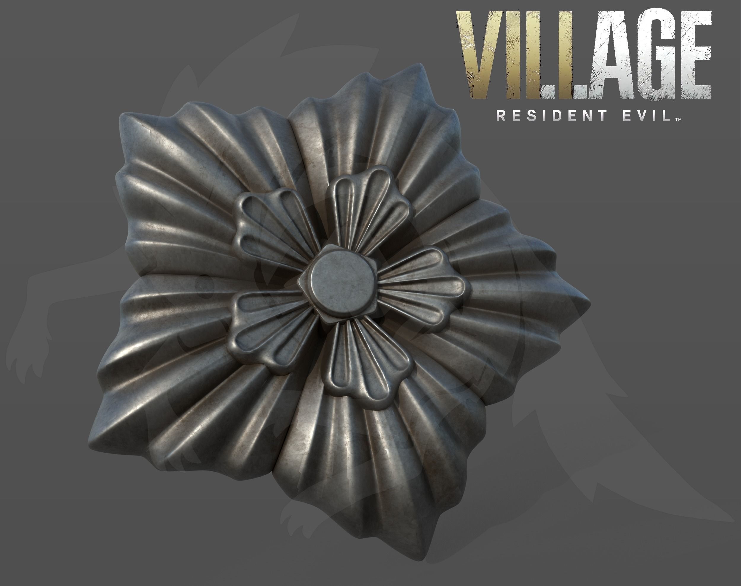RESIDENT EVIL VILLAGE 3D MODEL DIMITRESCU FLOWER PIN 3D model 3D ...