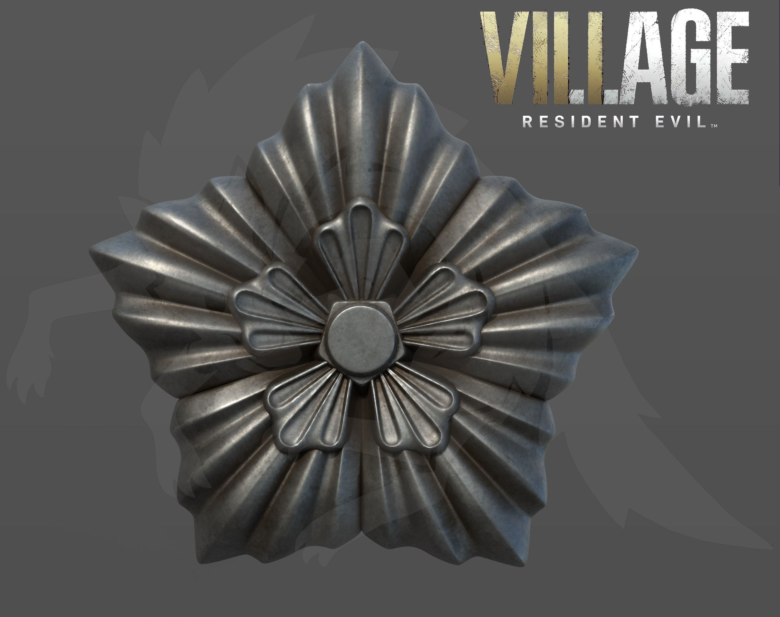 RESIDENT EVIL VILLAGE 3D MODEL DIMITRESCU FLOWER PIN 3D model 3D ...