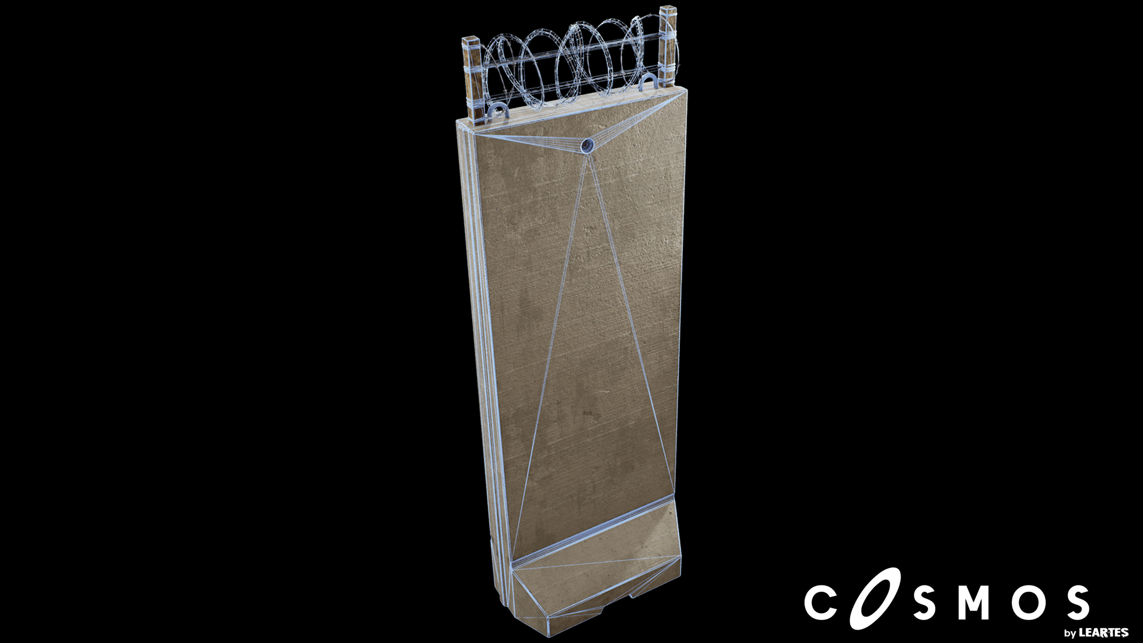 3D model Military Module Single Wall - 01 VR / AR / low-poly | CGTrader