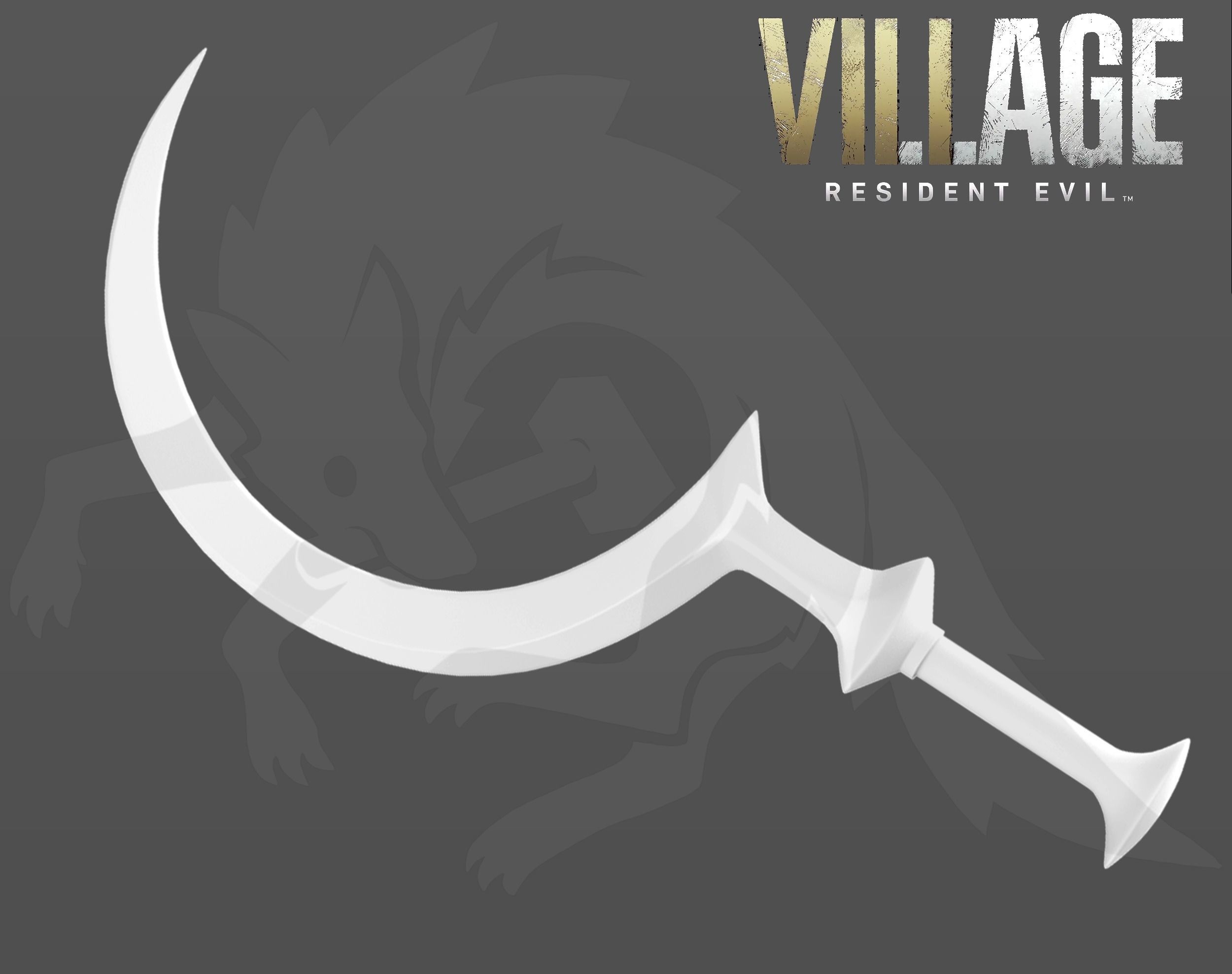 RESIDENT EVIL VILLAGE 3D MODEL DIMITRESCU SICKLE FOR COSPLAY 3D model ...