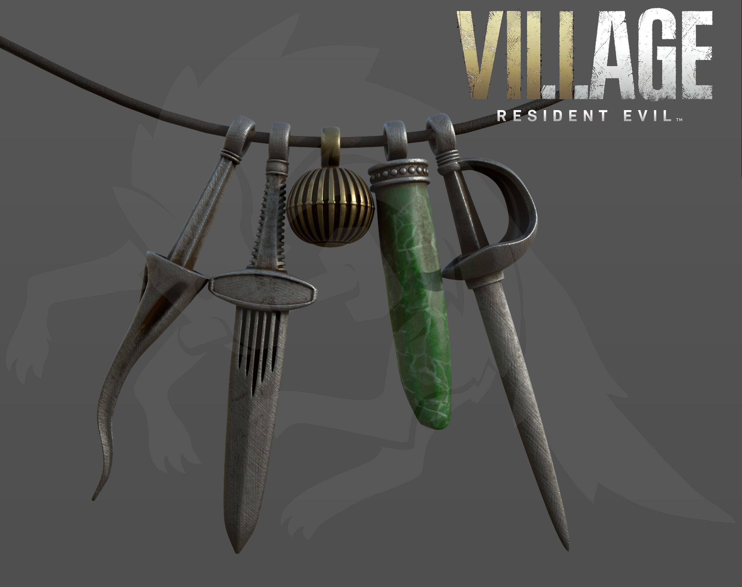 RESIDENT EVIL VILLAGE 3D MODEL DIMITRESCU NECKLACE FOR COSPLAY 3D model ...