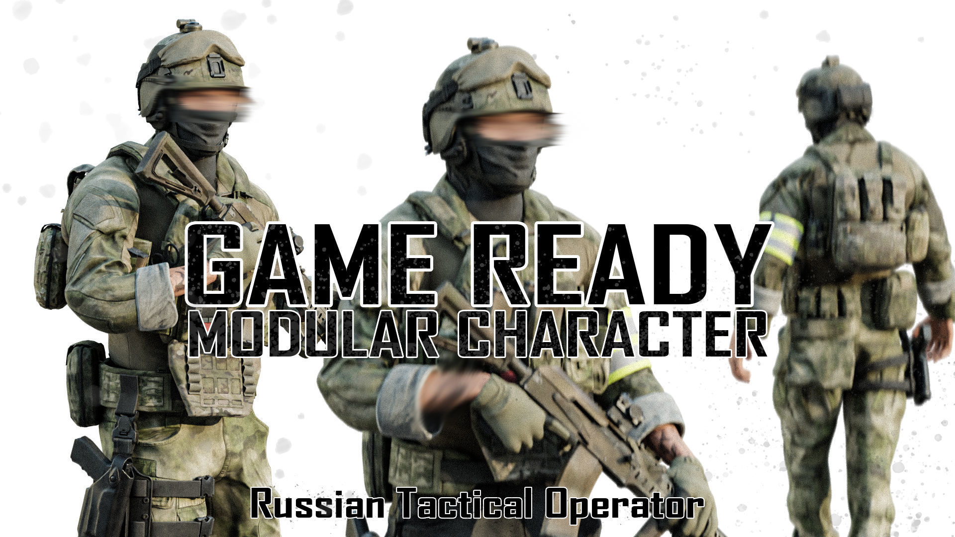 3D model MILITARY Game Ready Character Russian Tactical Soldier VR / AR ...