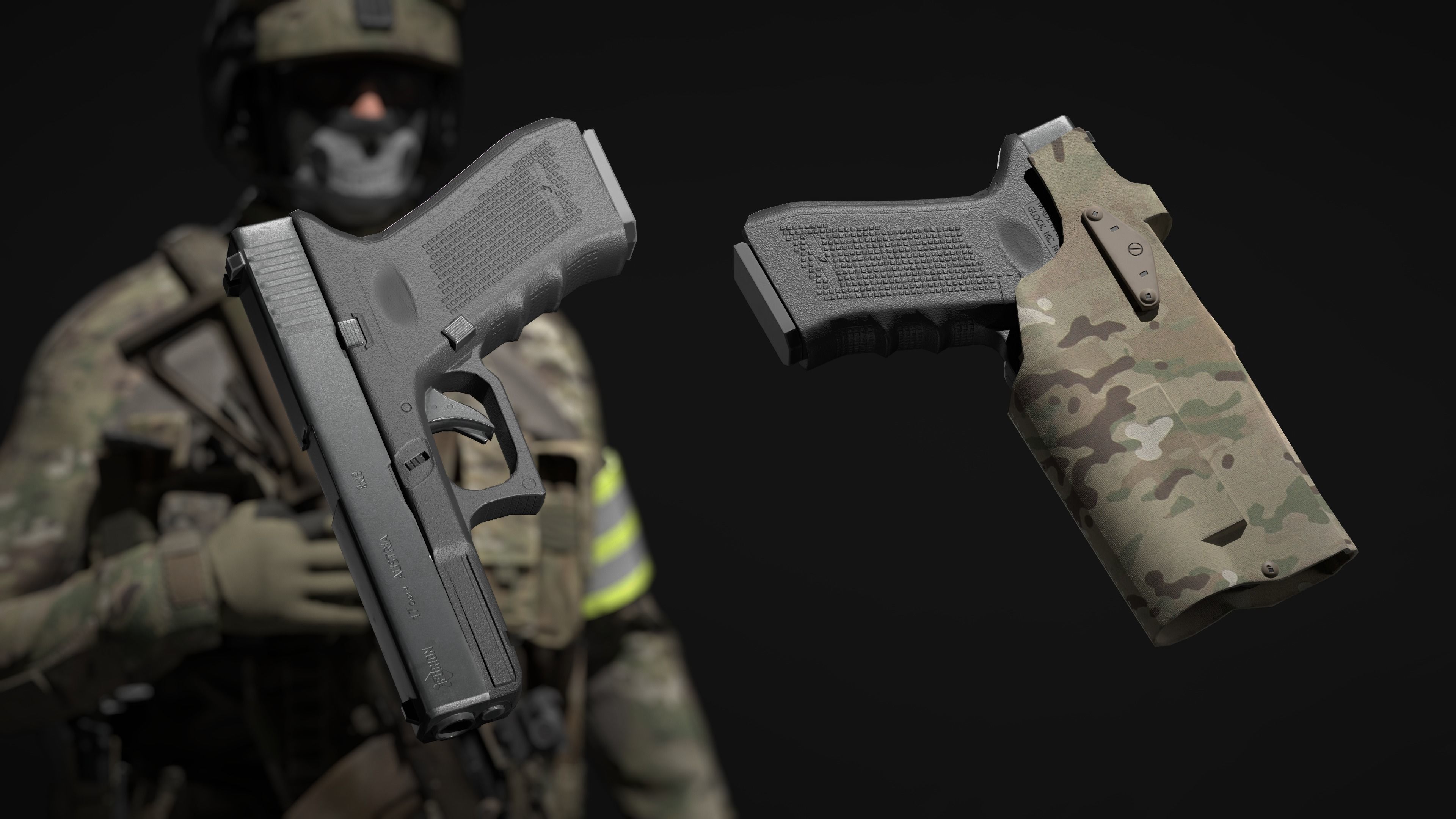 3D model MILITARY Game Ready Character Russian Tactical Soldier VR / AR ...