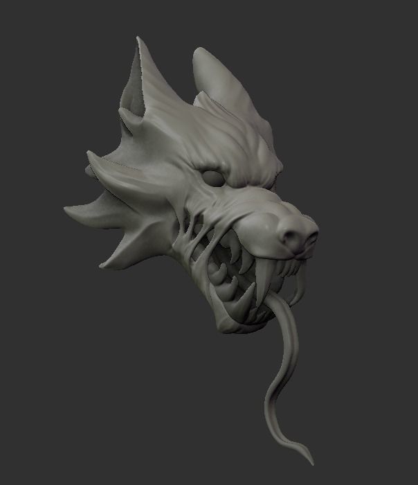 3D model Demon Wolf Mask VR / AR / low-poly | CGTrader