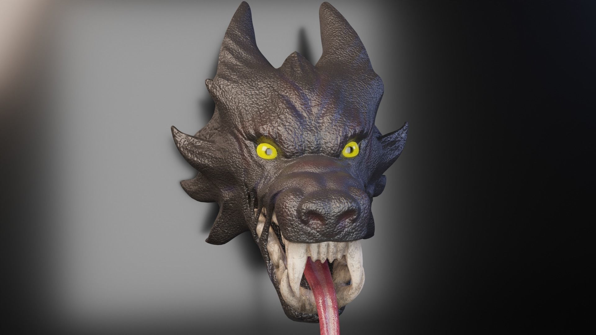 3D model Demon Wolf Mask VR / AR / low-poly | CGTrader