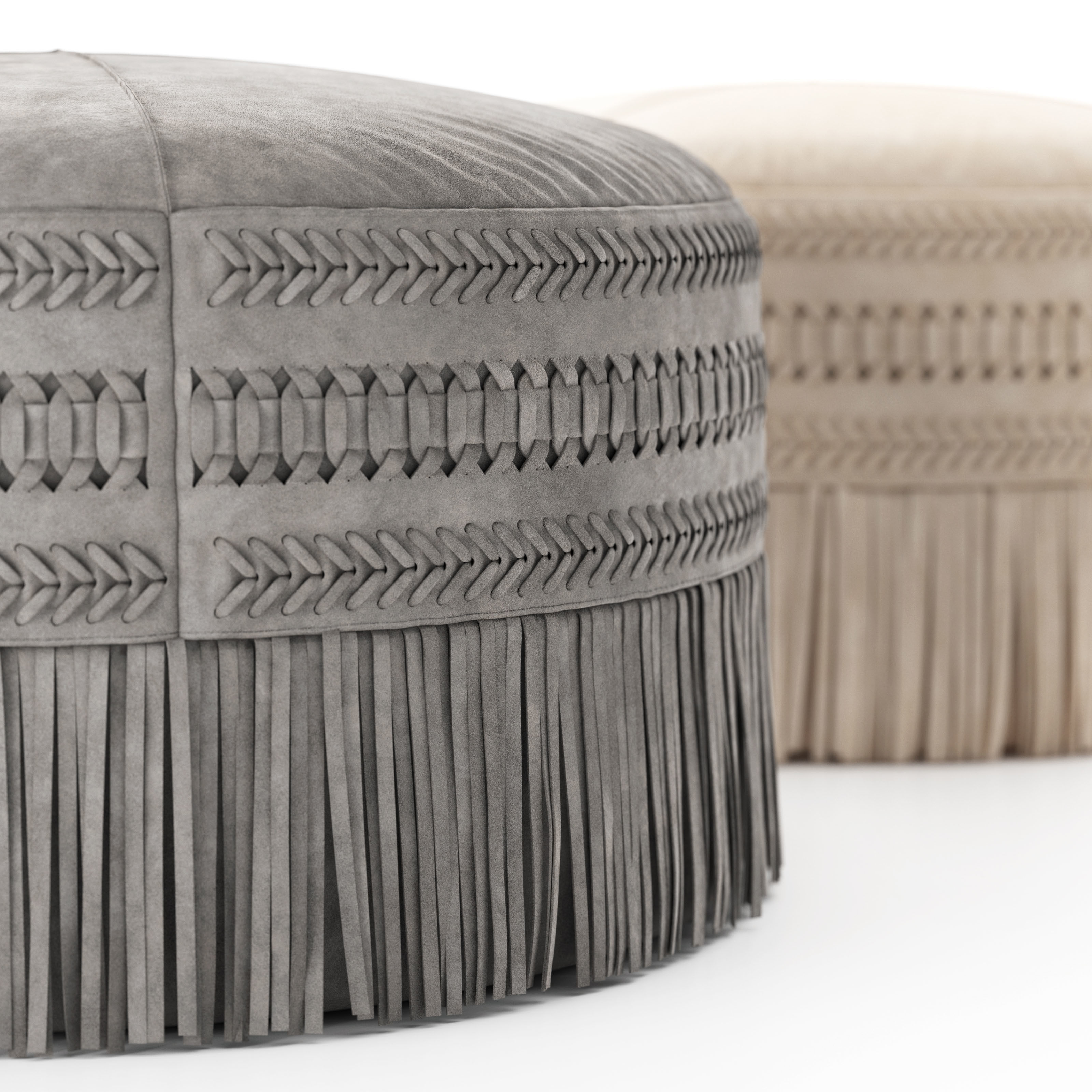 Pouf J Line 3D model | CGTrader