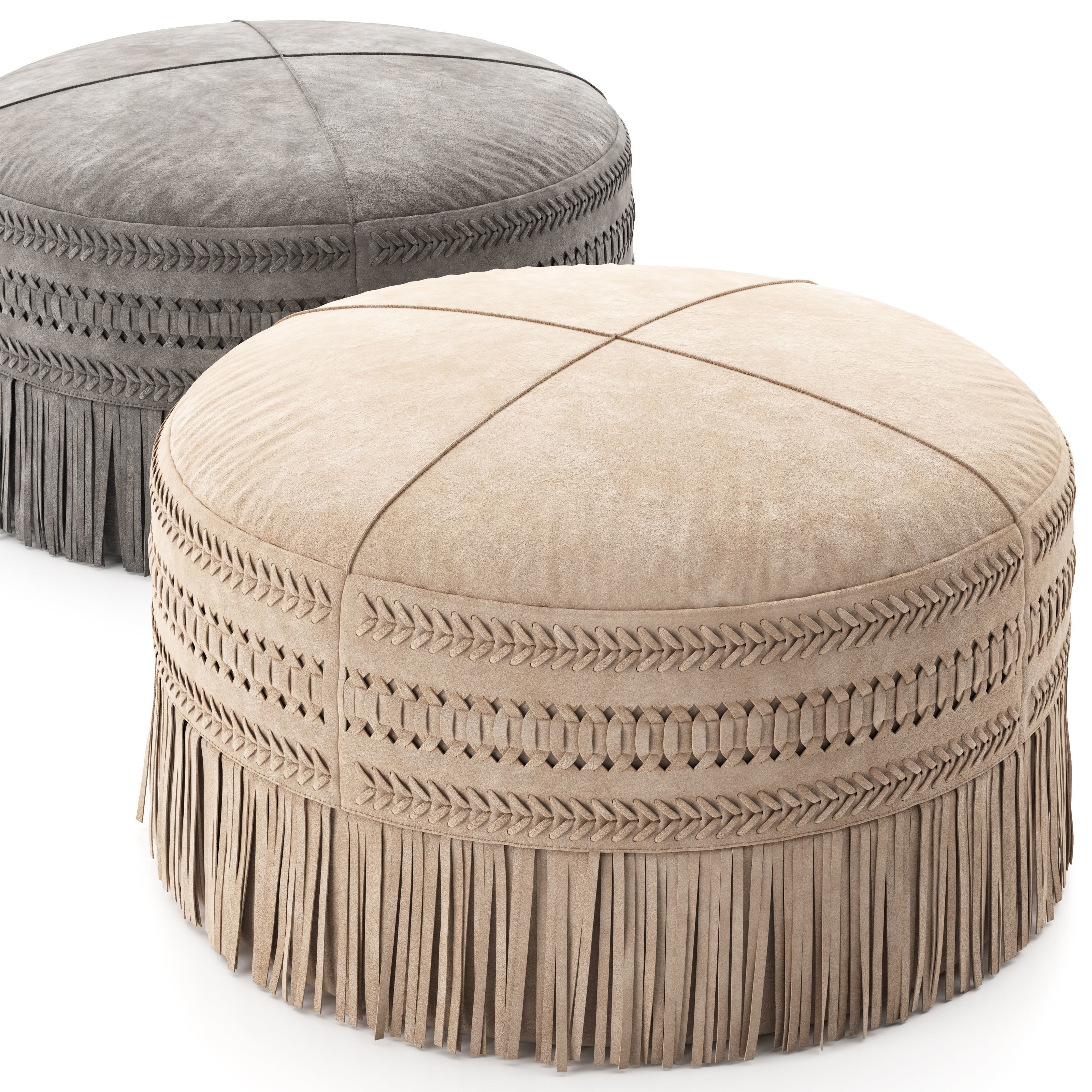 Pouf J Line 3D model | CGTrader