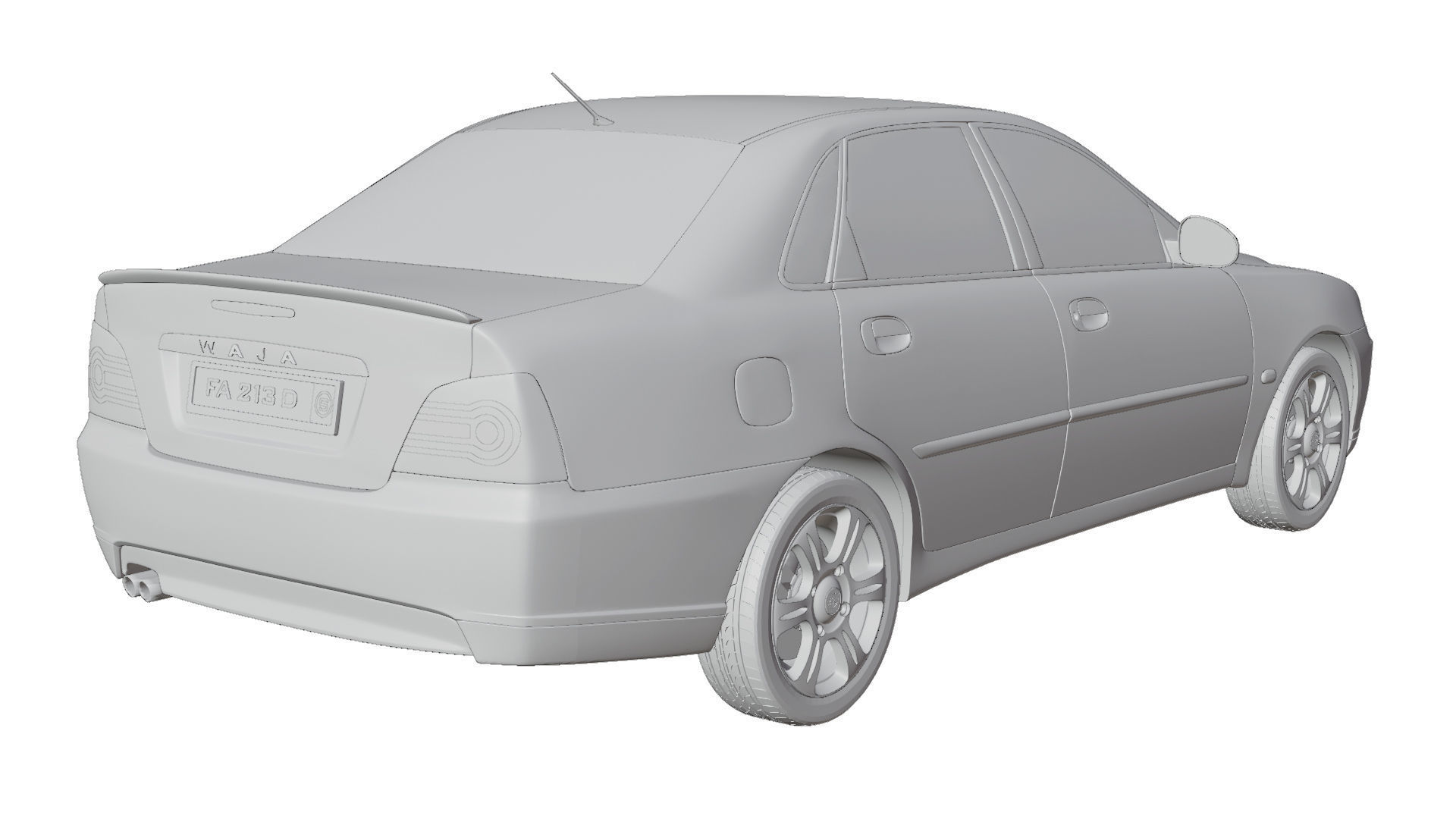 Proton Waja CPS 3D model | CGTrader