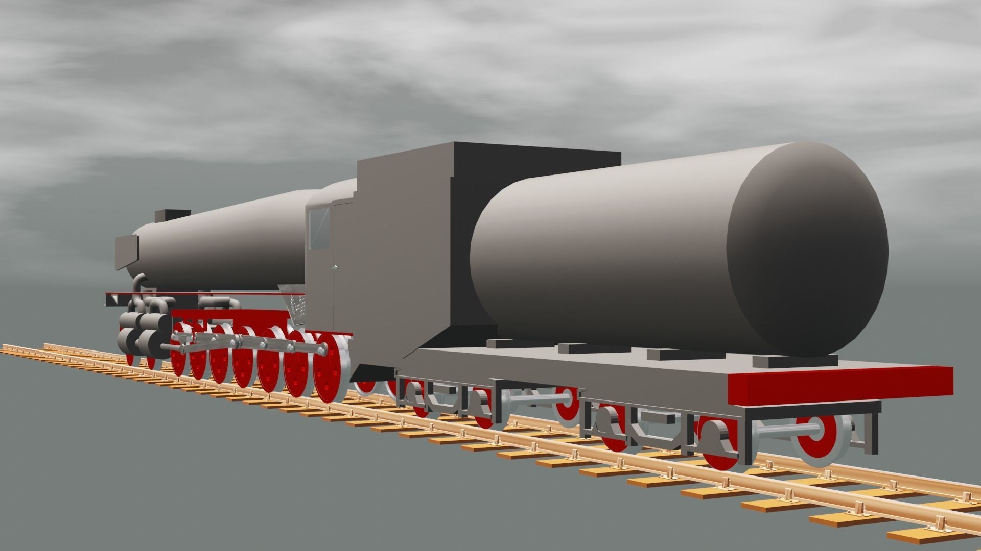 german 18 wheeler free 3D model animated rigged | CGTrader