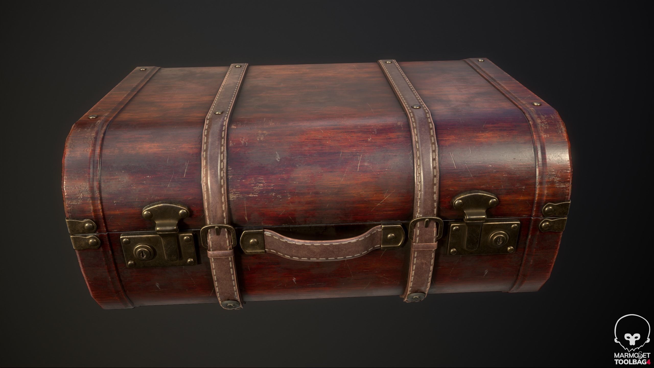3D model Vintage chests VR / AR / low-poly | CGTrader
