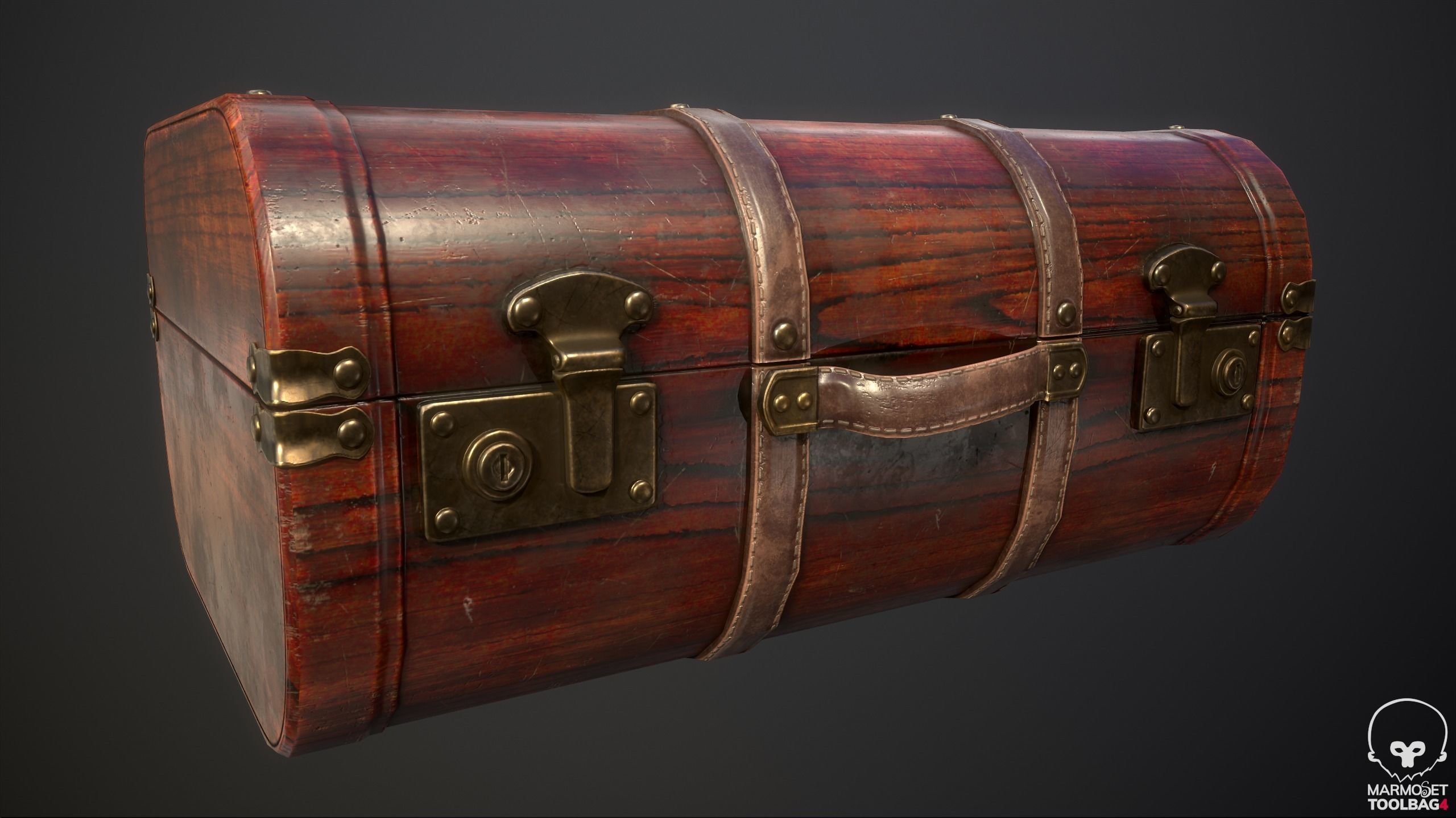 3D model Vintage chests VR / AR / low-poly | CGTrader