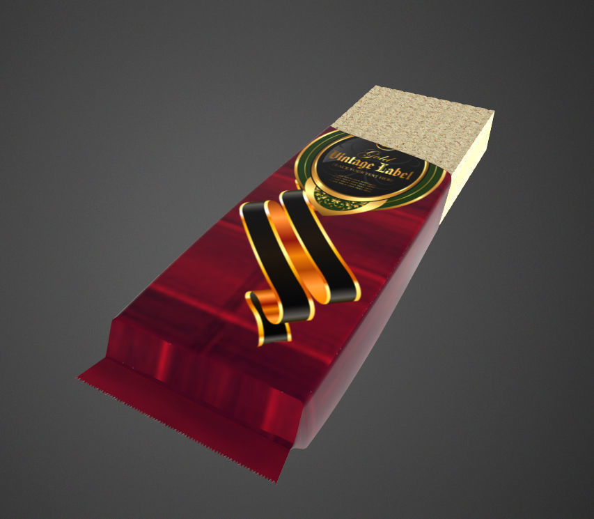 Cookies packaging 3D model | CGTrader