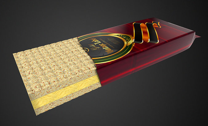 Cookies packaging 3D model | CGTrader