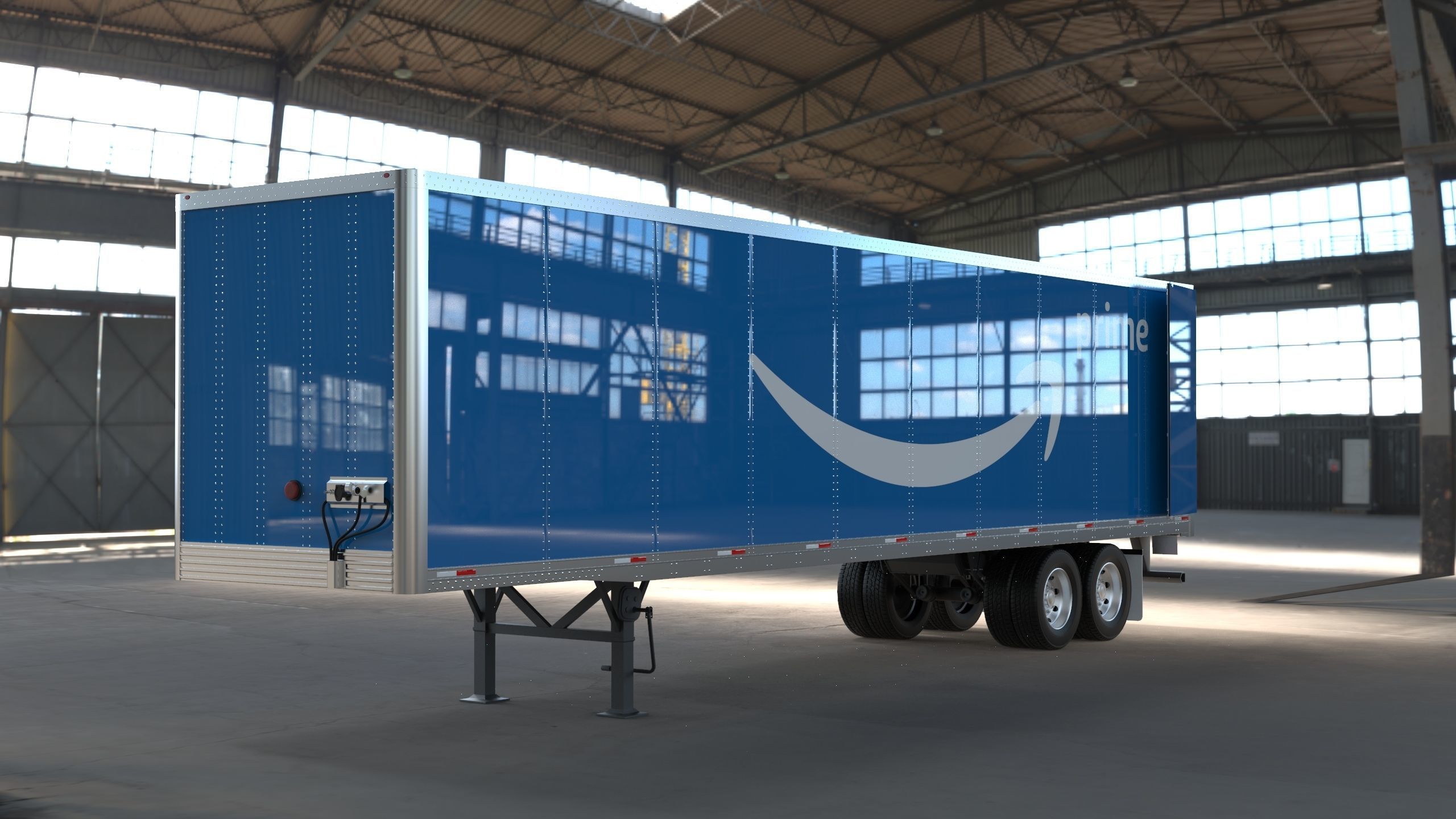 Utility 4000D-X Semi Trailer 3D model | CGTrader