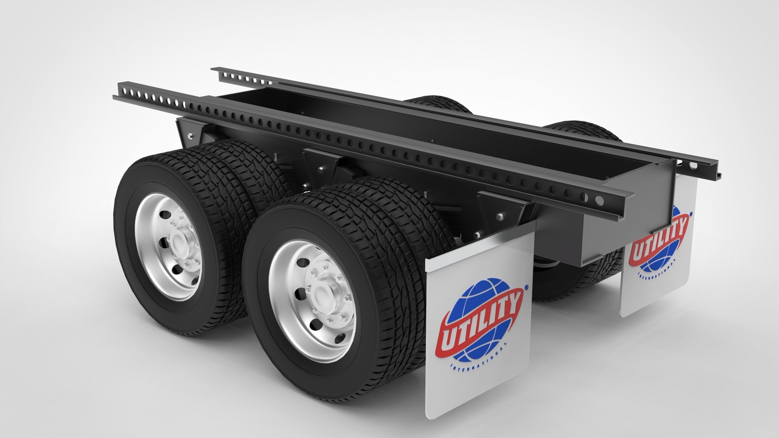 Utility 4000D-X Semi Trailer 3D model | CGTrader