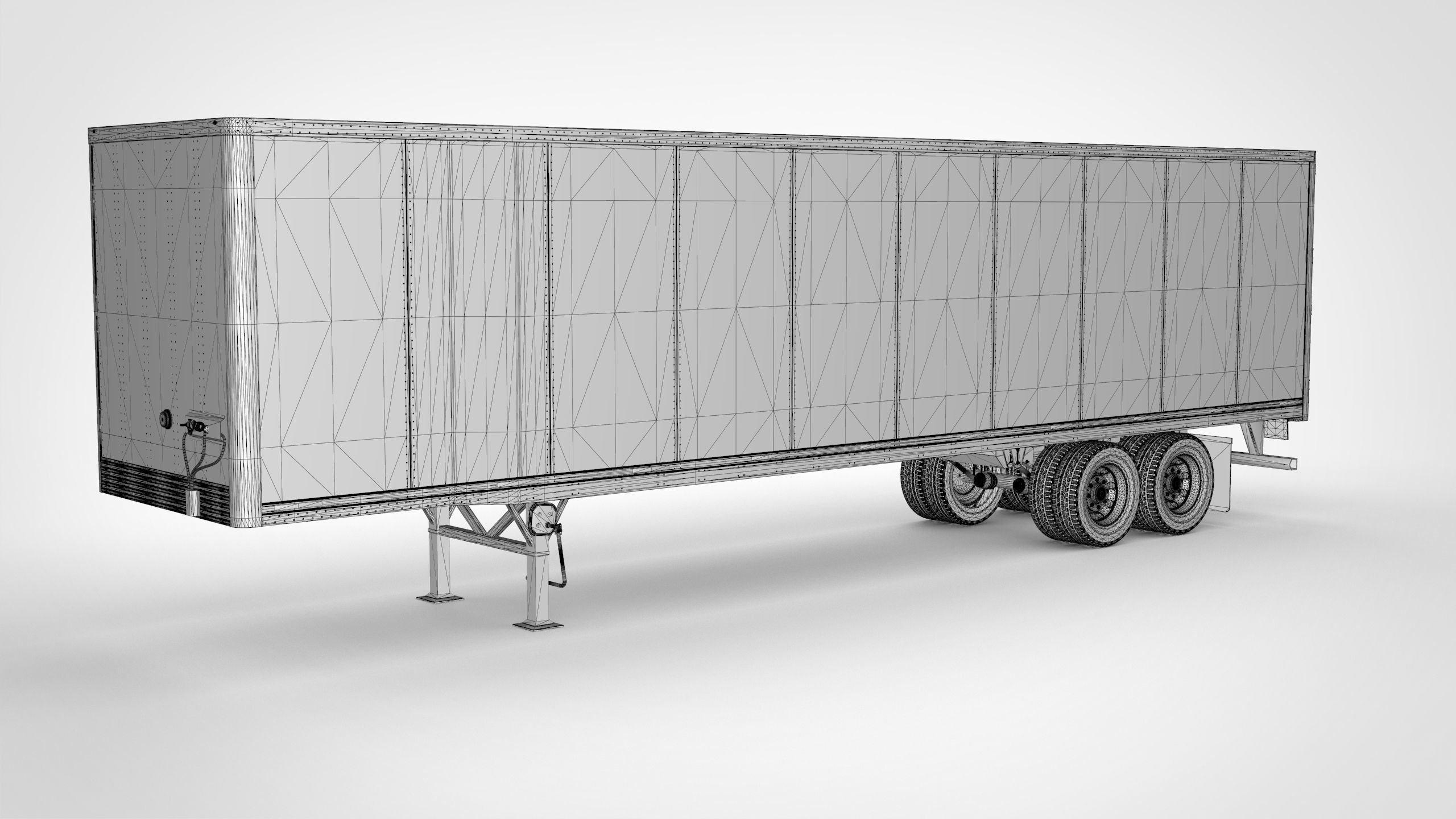 Utility 4000D-X Semi Trailer 3D model | CGTrader